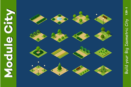 City isometric map creator, a Decorative Illustration by AlexZeL