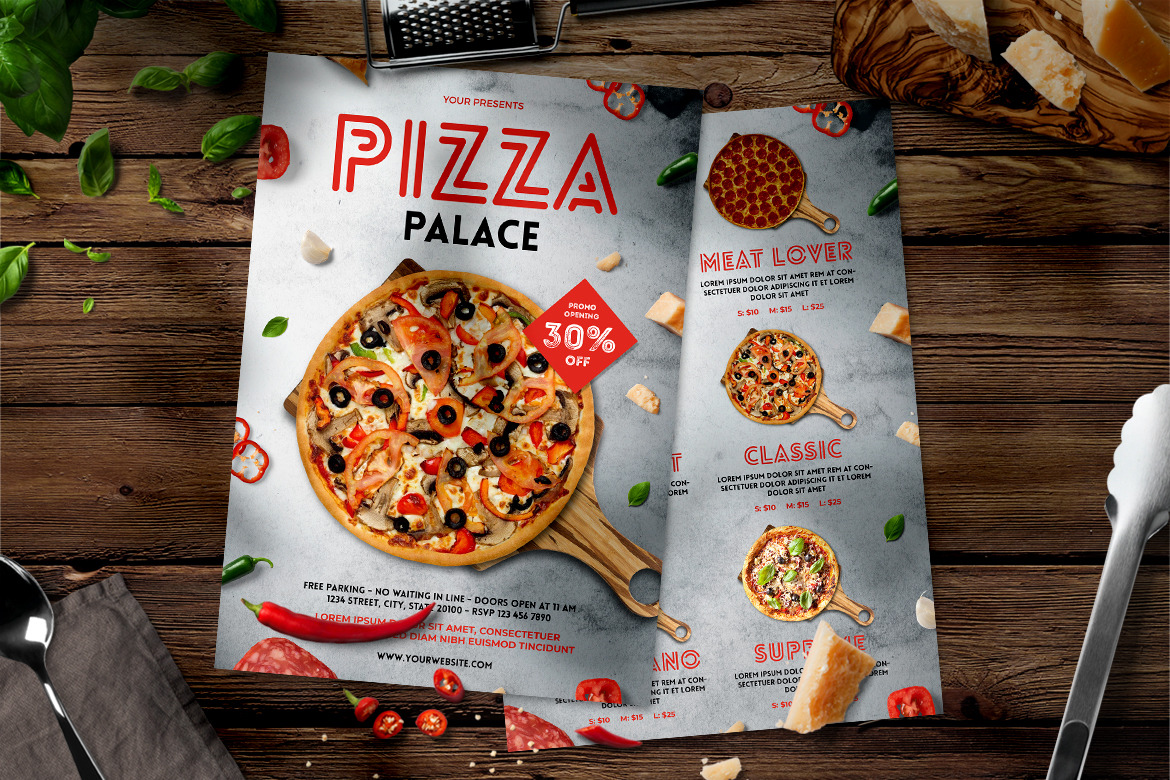 Pizza Flyer Menu