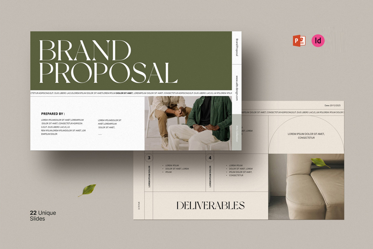 Brand Proposal Presentation Template, a Presentation Template by Dream-Lab