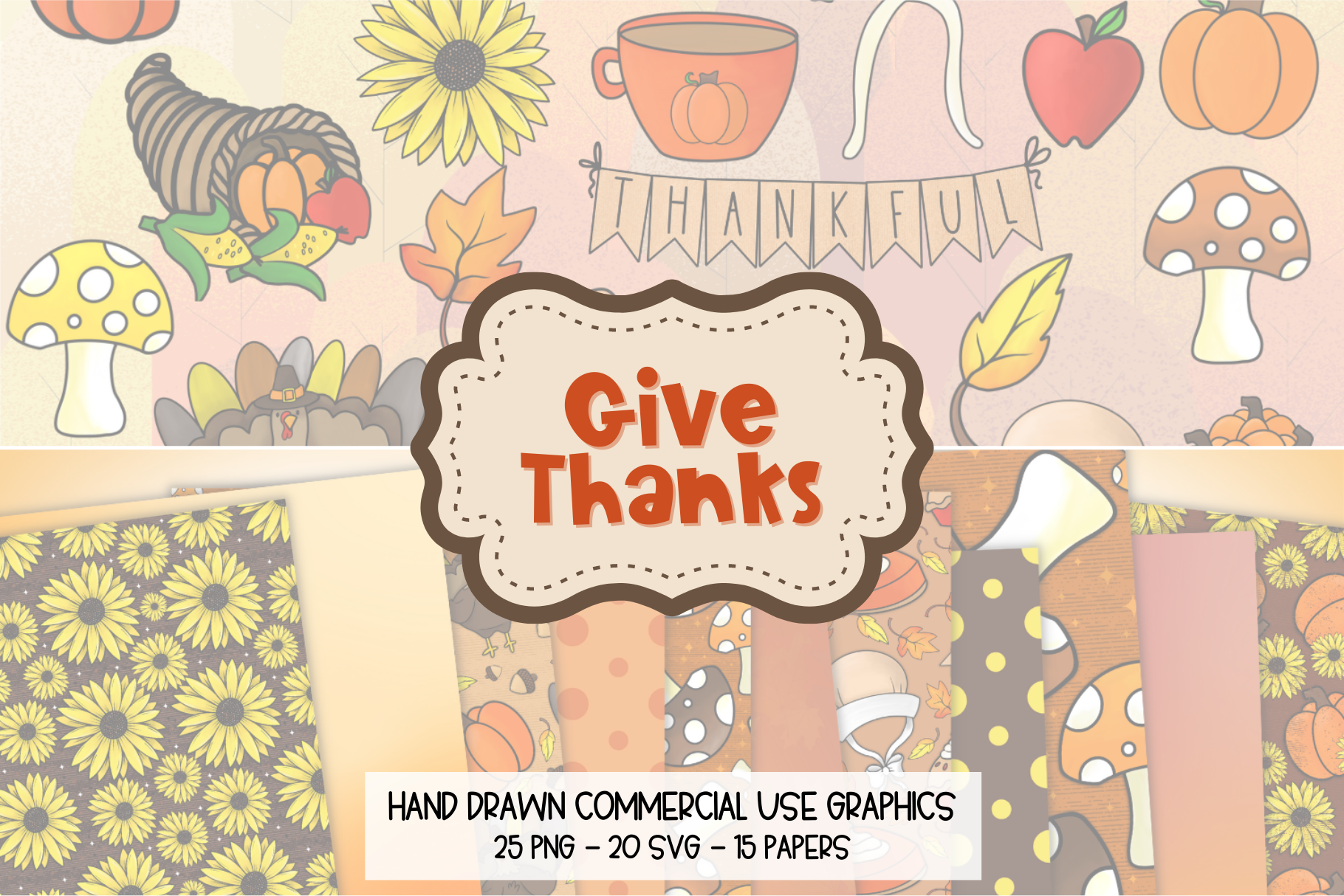 Fall Clipart and SVG Bundle