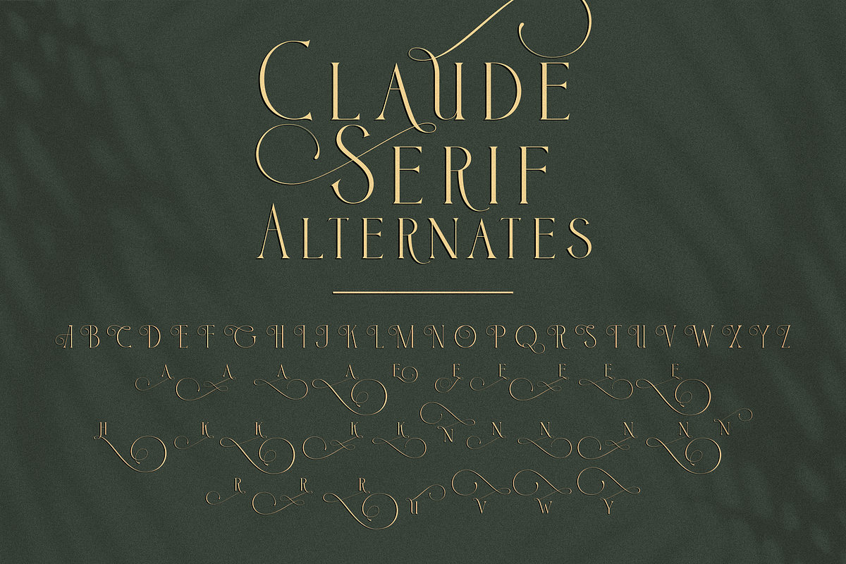 Claude Font Duo, a Script Font by Typeshelter