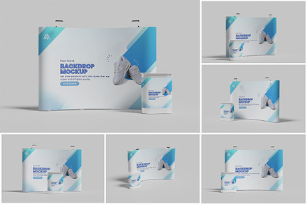 Backdrop Mockup | Advertising Mockups ~ Creative Market