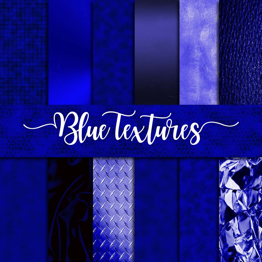 Blue Textures Digital Paper, a Texture Graphic by Fantasy Cliparts