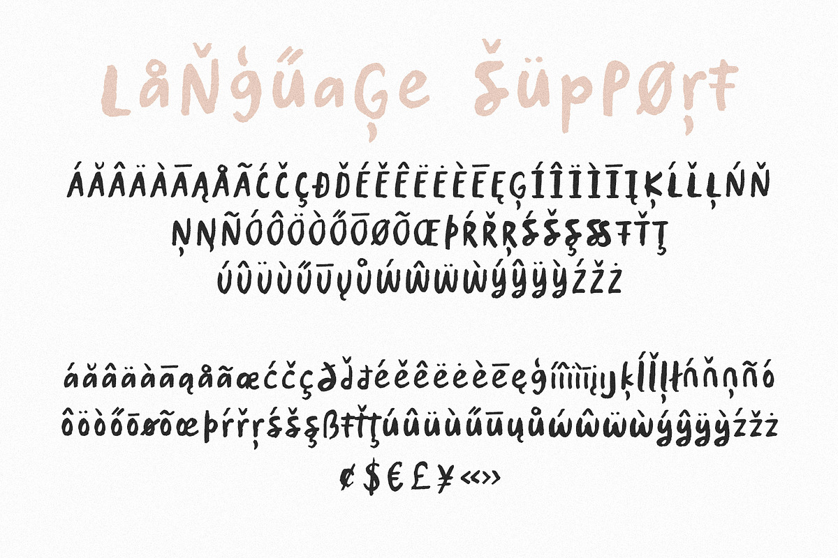 Larkspur | A Textured Quotes Font, a Font by Jen Wagner Co