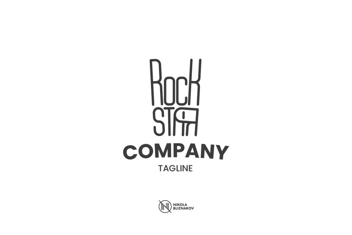 Rock Star Sign Logo, a Branding & Logo Template by Nikola Bliznakov