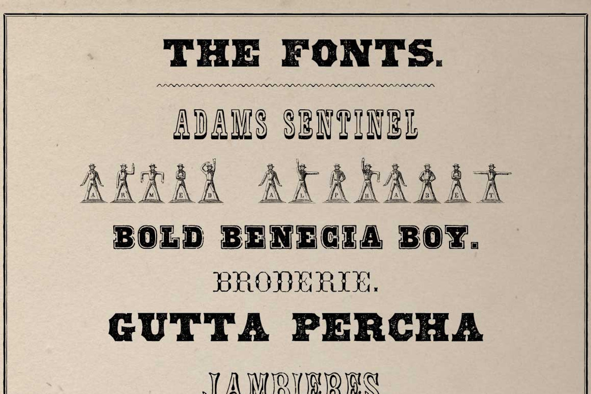 40 Fonts from the Civil War Era