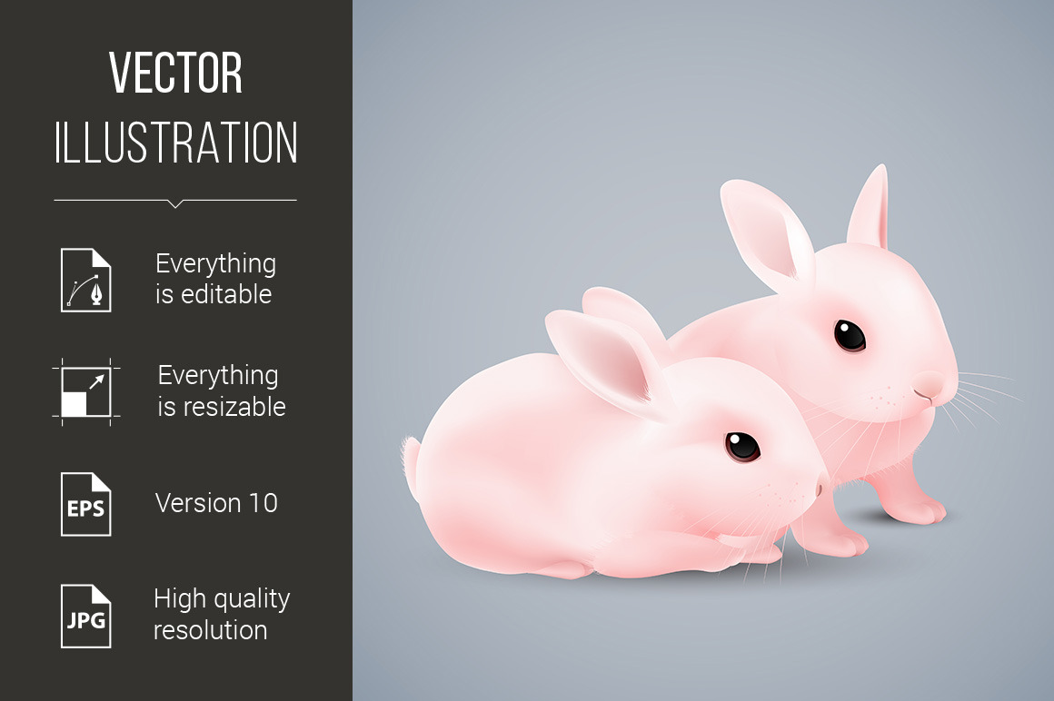 Bunnies | Background Graphics ~ Creative Market