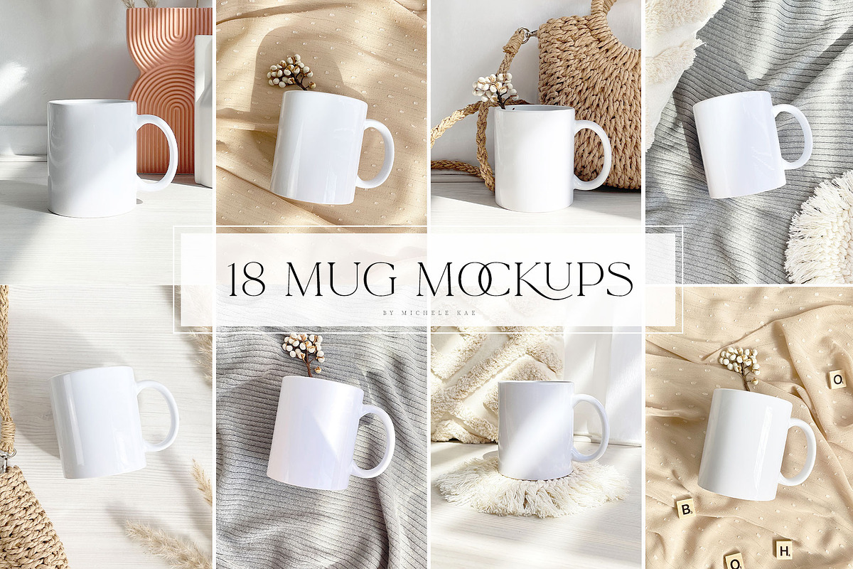 18 Mug Mockups, a Household Mockup by Michèle Kae