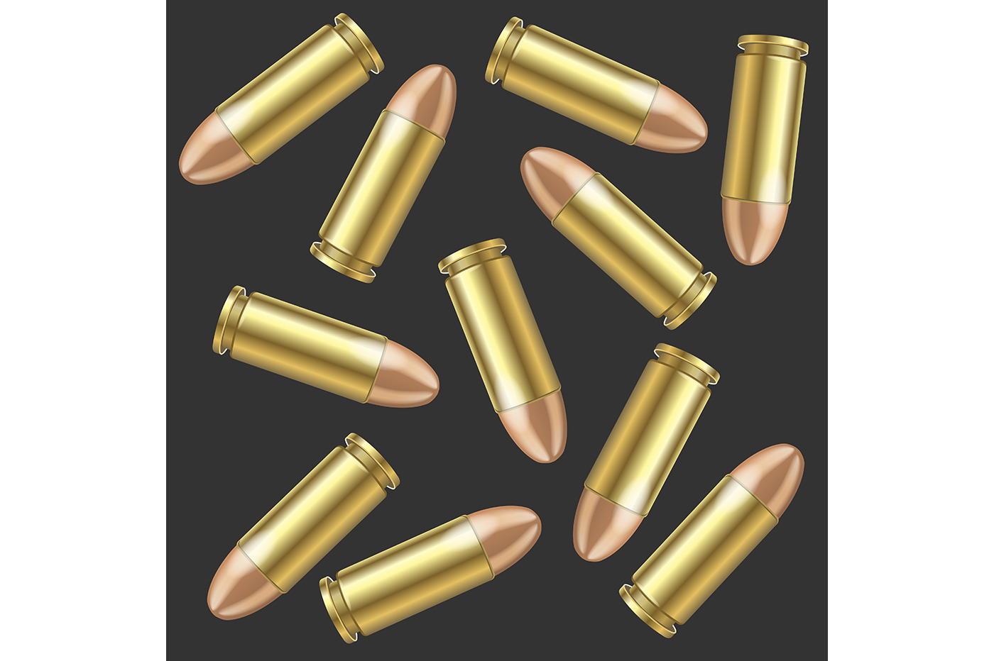 Realistic Bullet Pattern Background, a Pattern Graphic by More Shop
