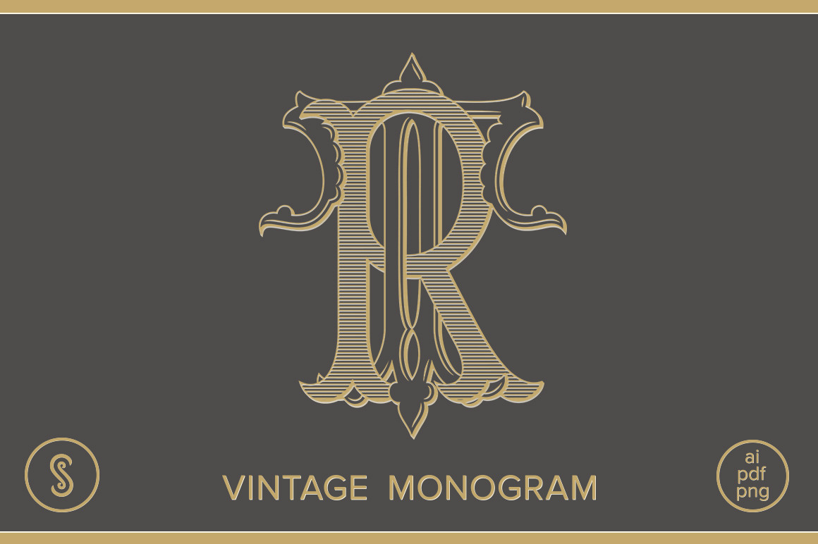 RT Monogram TR Monogram, an Illustration by Shuler Studio
