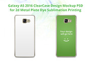 Galaxy A5 2016 2d ClearCase Mock-up, a Product Mockup by VecRas