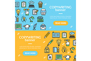 Writer and Copywriting Banner, a Work Illustration by More Shop