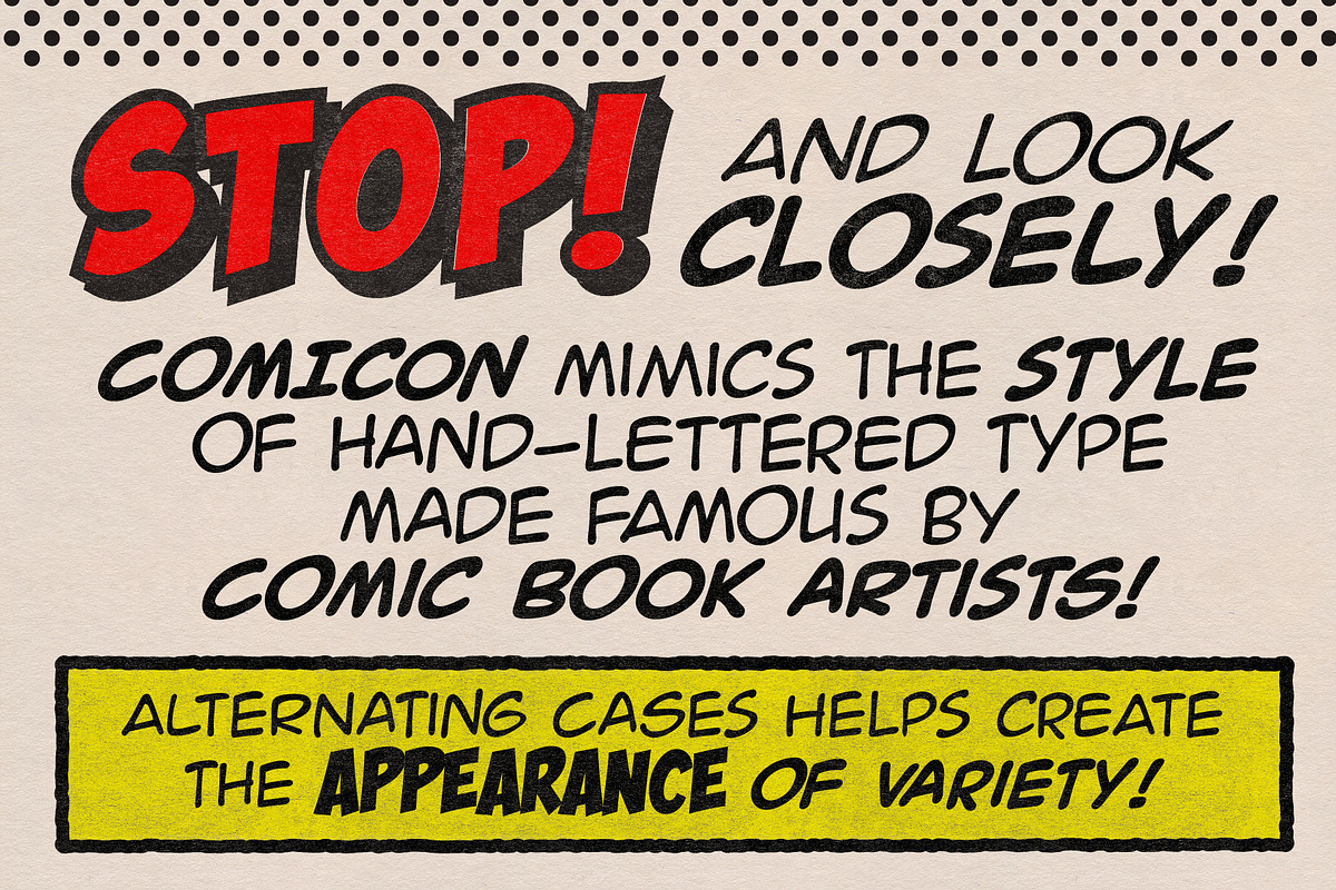 Comicon | Comic Type Pack!, a Sans Serif Font by StudioWorks