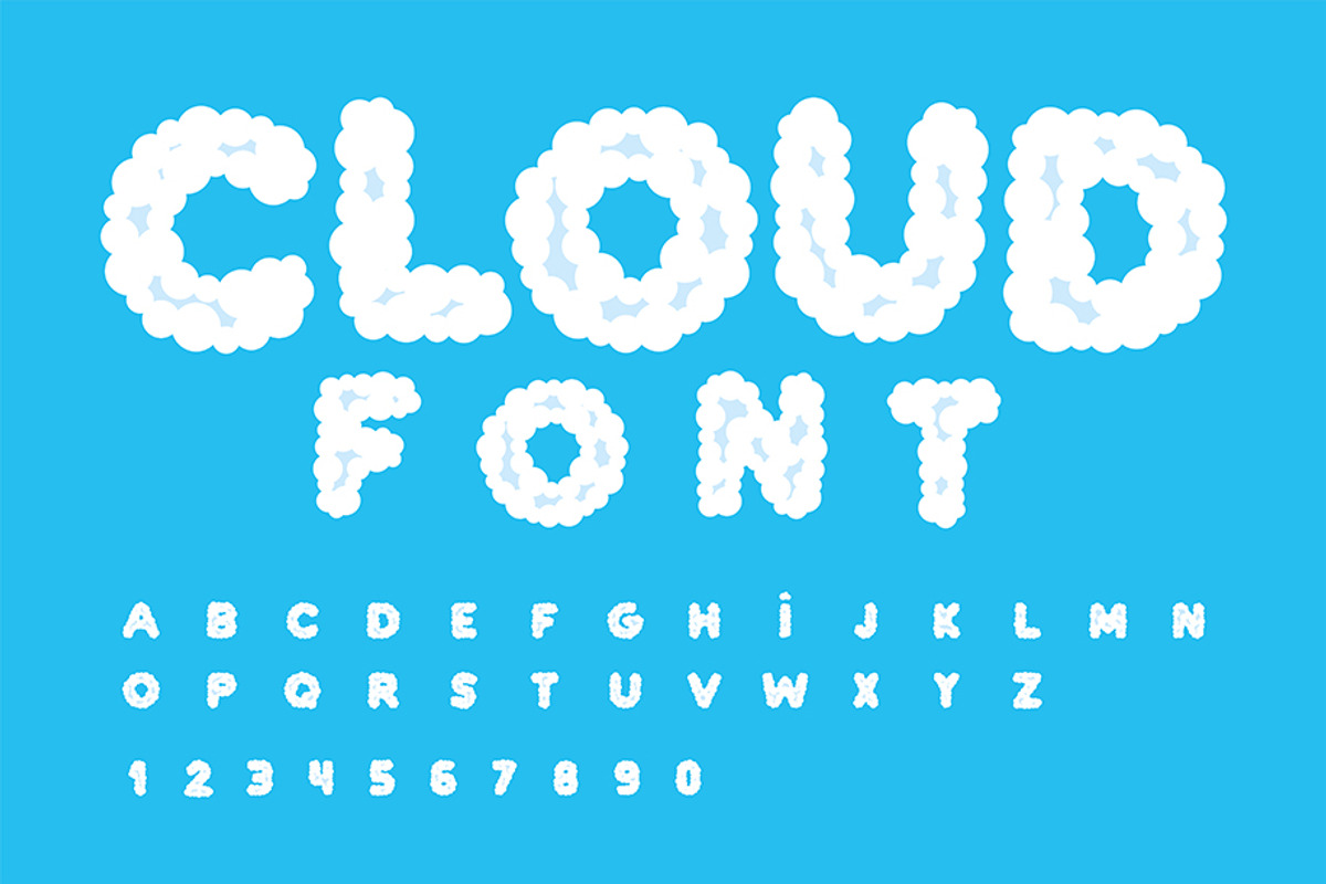 Cloud alphabet, an Icon by Volyk