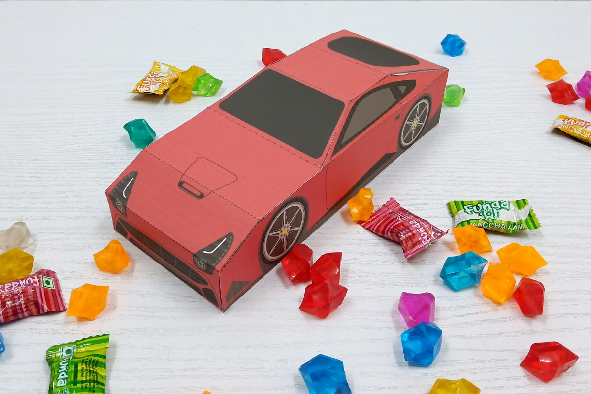 DIY Ferrari favor - 3d papercraft, a Templates & Theme by PAPER amaze