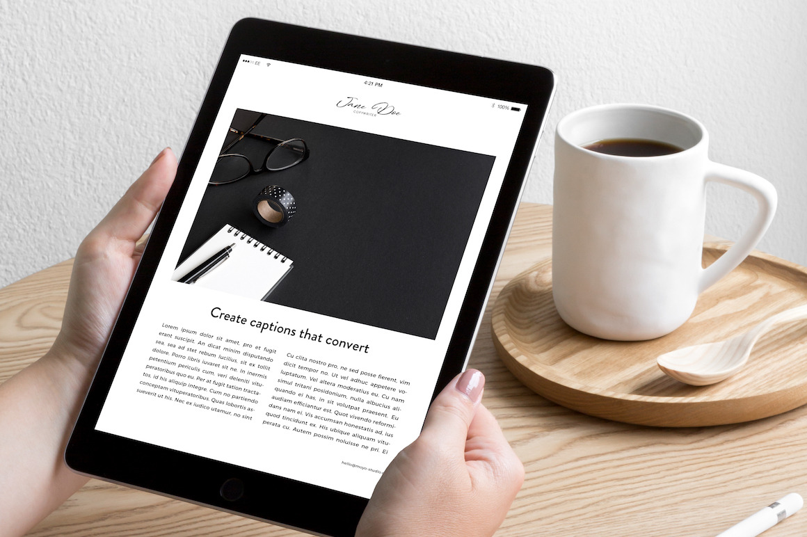 iPad Lifestyle Photo Mockup | iPad Mockups ~ Creative Market