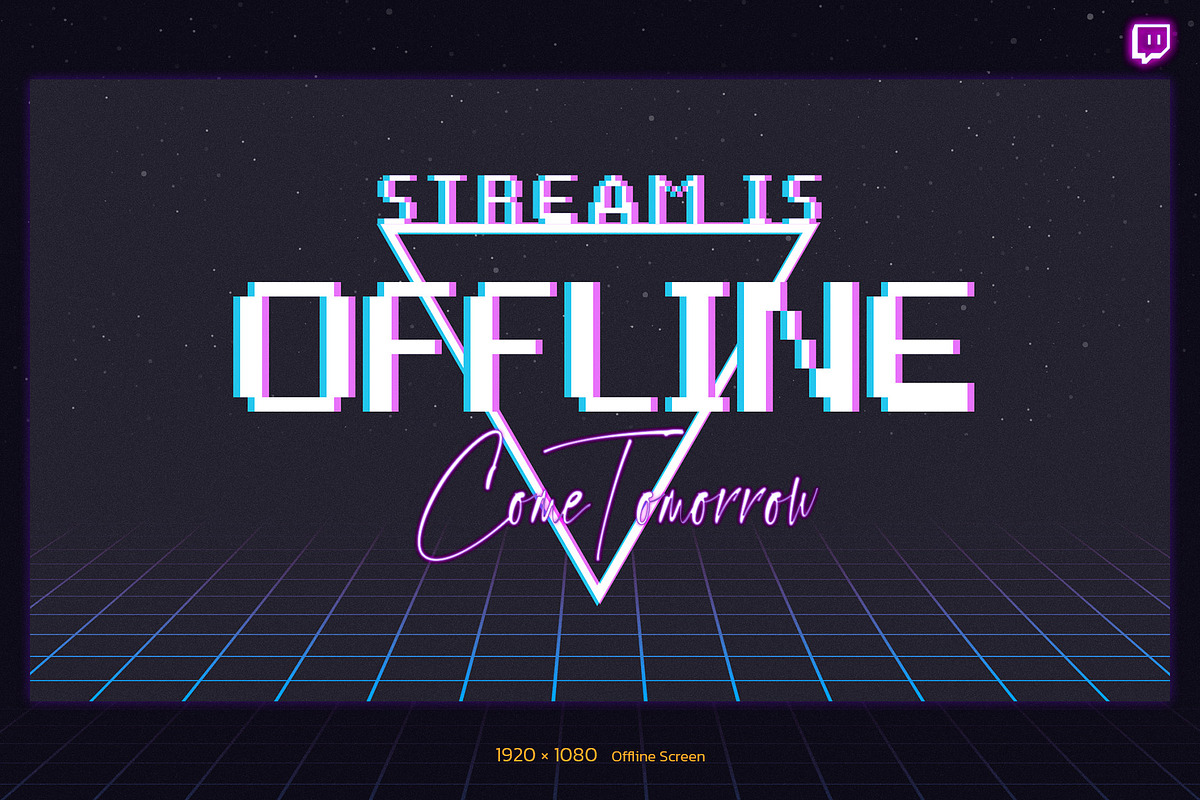 Retro Gaming Twitch Kit, a Social Media Template by Andrew Skoch Design ...