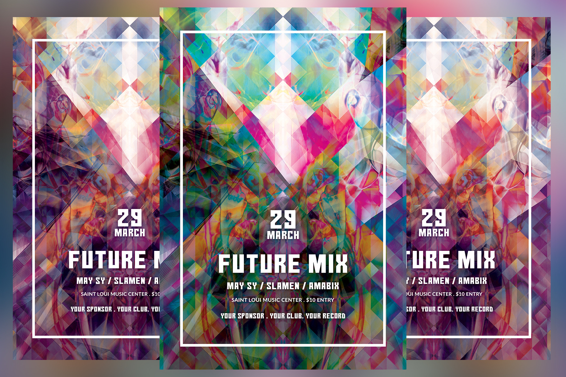 Future Mix Flyer, a Flyer Template by KiraYamato Design Studio