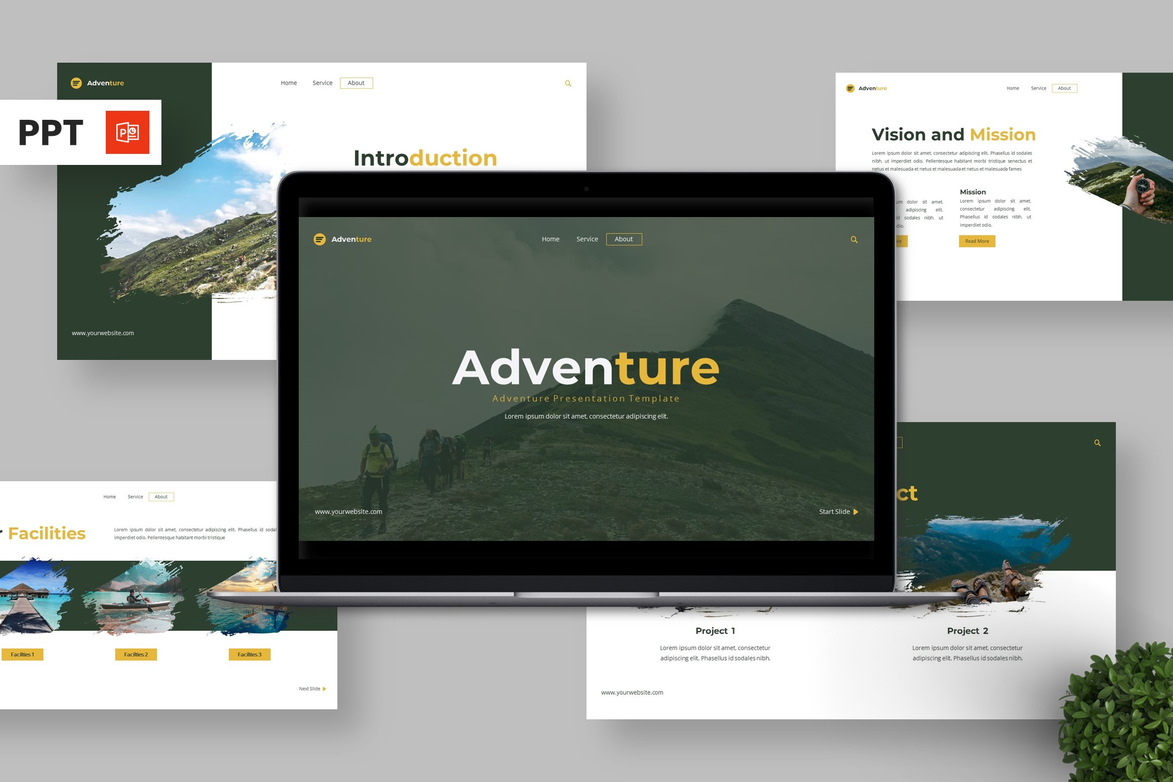 Adventure - Powerpoint Templates, a Presentation Template by Deepslide ...