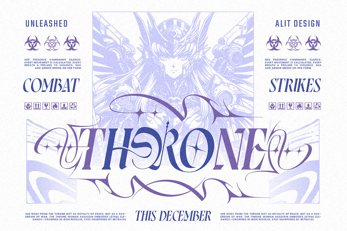 Demon Stars Typeface, a Blackletter Font by alit design