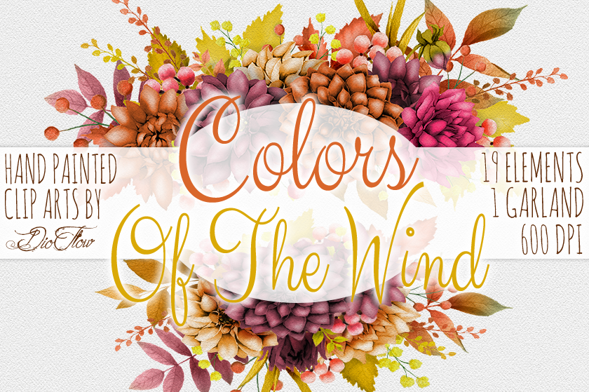 Autumn Watercolor Clip Art, a Decorative Illustration by DioFlow
