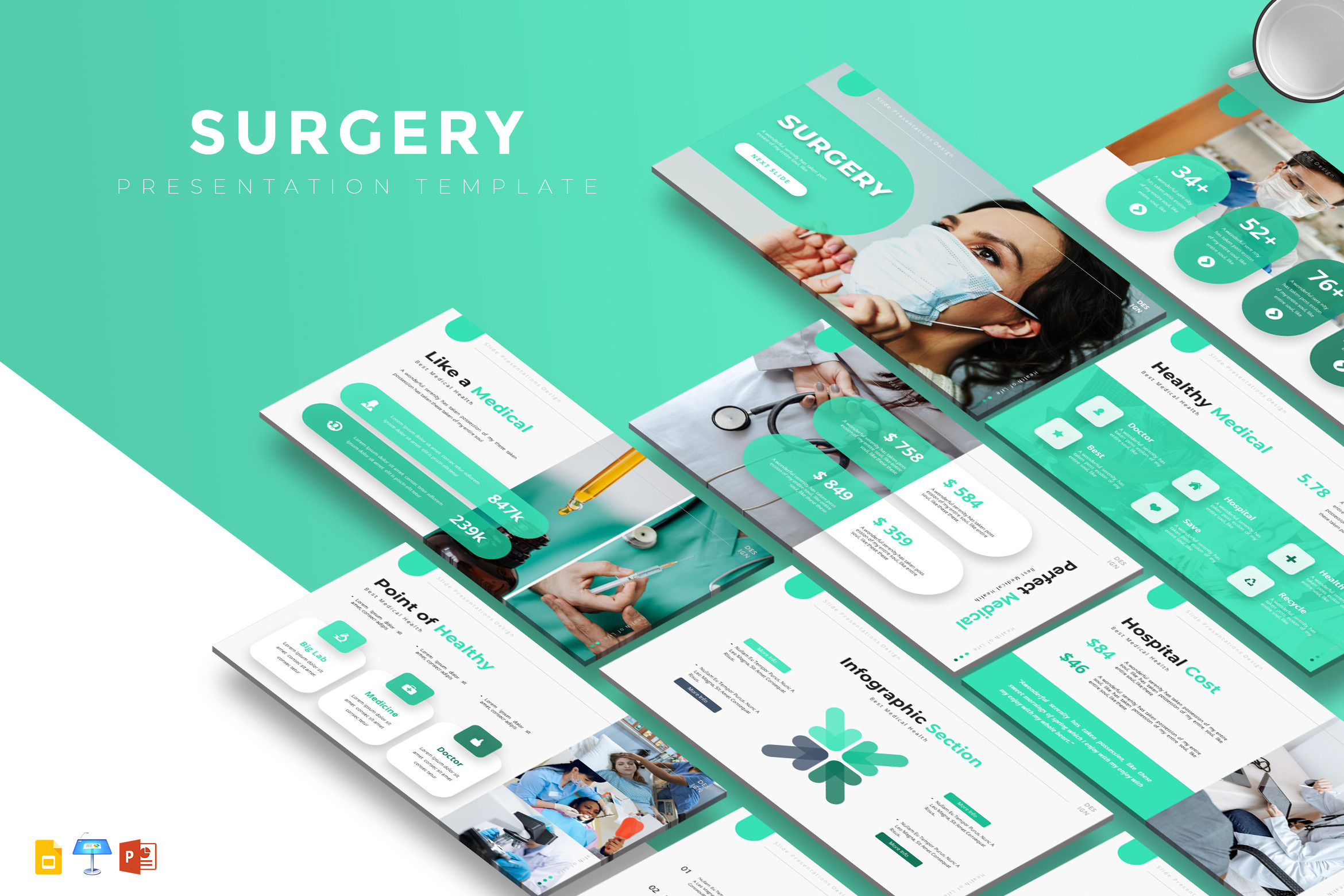 Surgery - Presentation Template, a Presentation Template by AQR Studio
