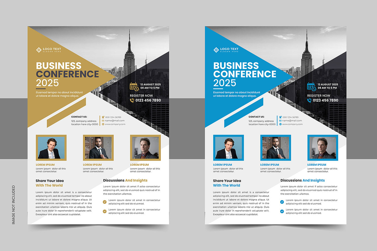 Annual business conference flyer, a Flyer Template by Pixeness ...
