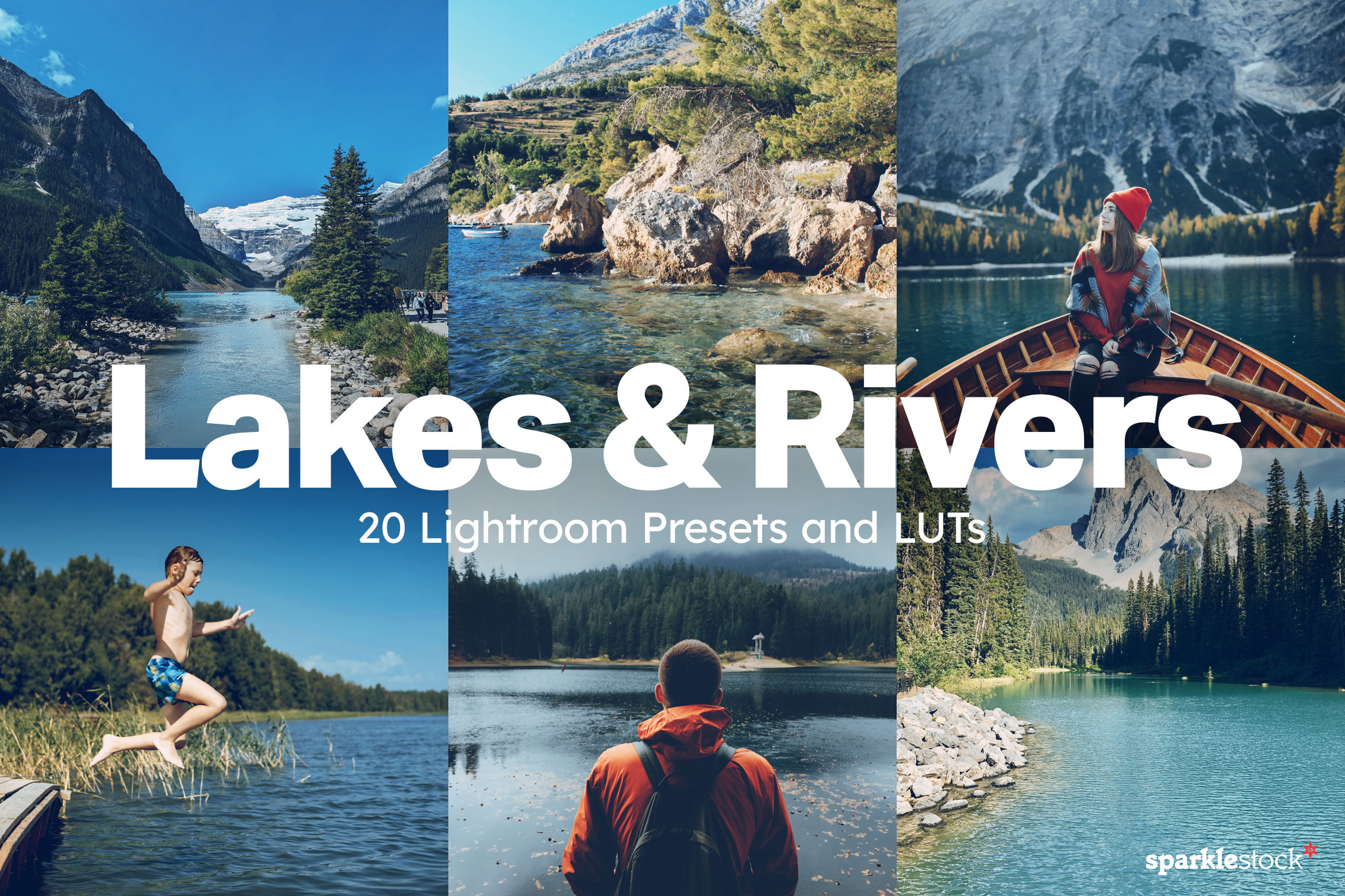 20 Lakes and Rivers Lightroom Preset, a Preset Add-On by SparkleStock