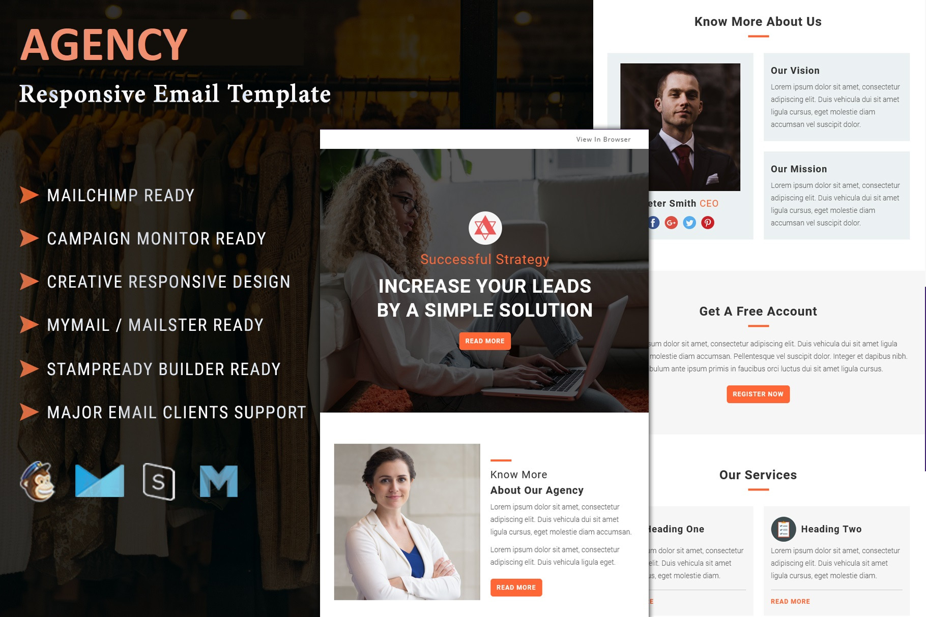 Agency – Responsive Email Template, an Email Template by Pennyblack ...