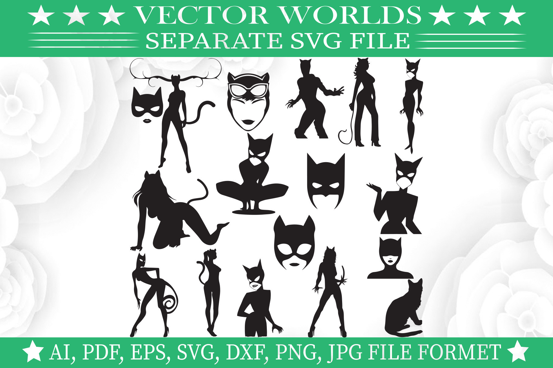Catwomen Svg, Cat, Woman Svg, an Object Graphic by VectorWorlds