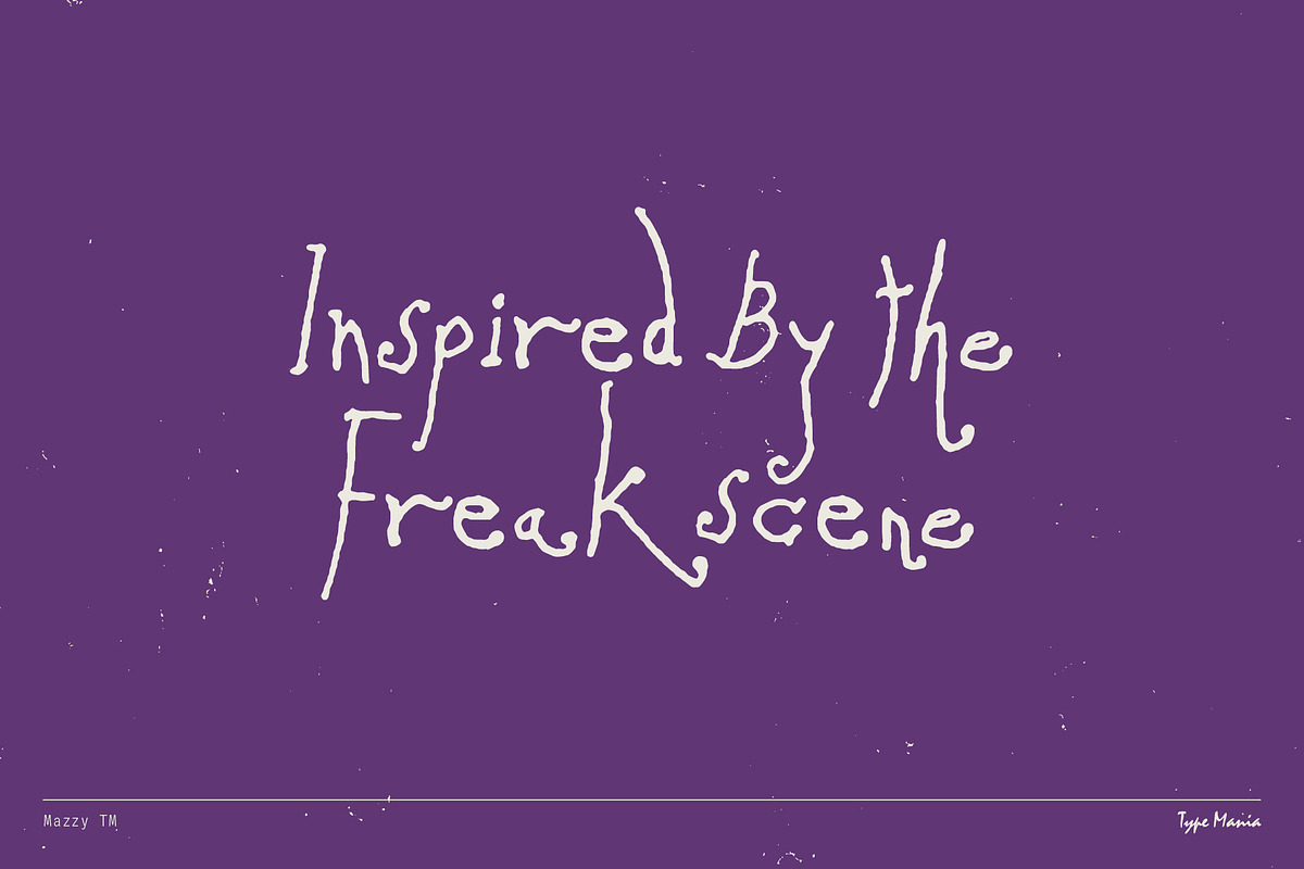 Mazzy TM – Alternative script font
