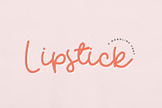 Lipstick, a Script Font by Paul Hewitt