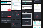 Vector Phone GUI Template. UI Kit., an UI Kit Template by fet