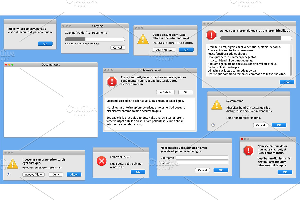Modern pc window. User interface, a Technology Illustration by ...
