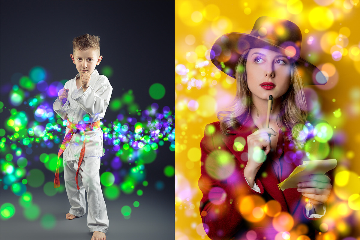 Mega Bundle Photo Overlays png, a Shape Add-On by MRI STUDIO