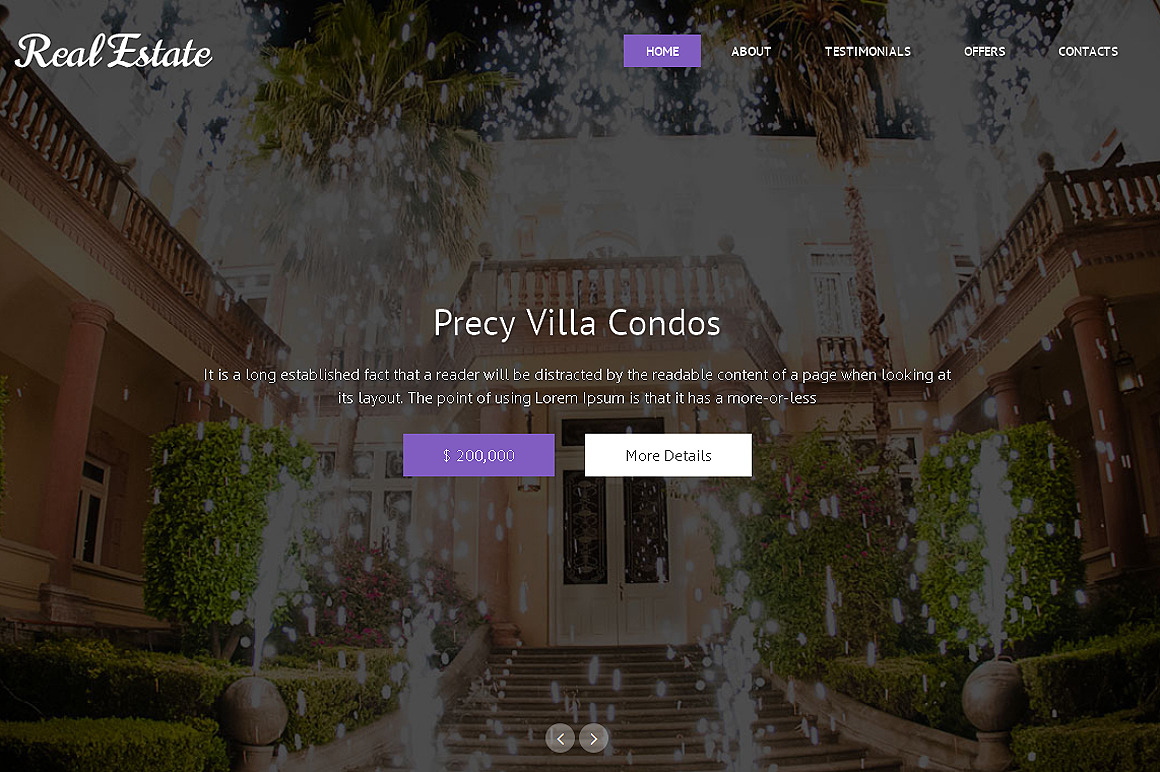 Real Estate One Page Theme, a Landing Page Template by IceTemplates