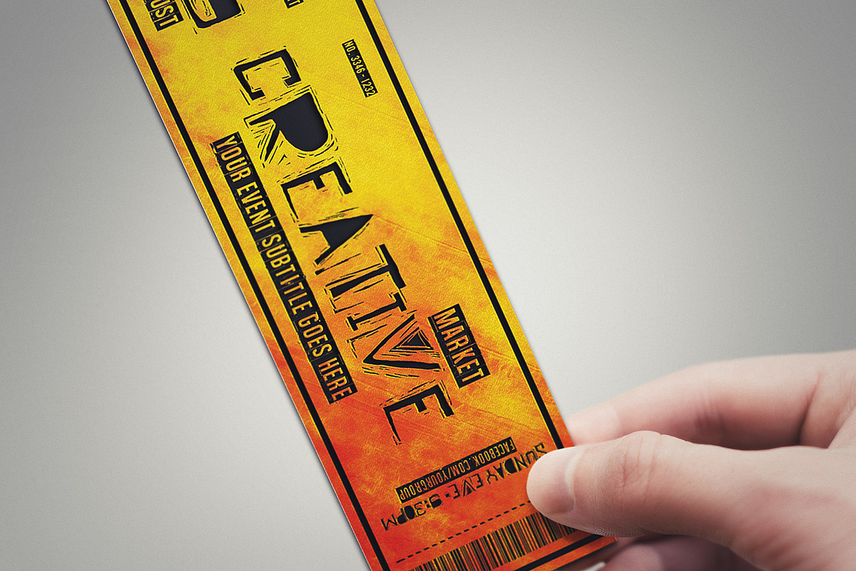 Multipurpose fire style ticket, a Card Template by Tzochko
