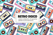 Retro disco. Patterns and elements, a Pattern Graphic by Robusta