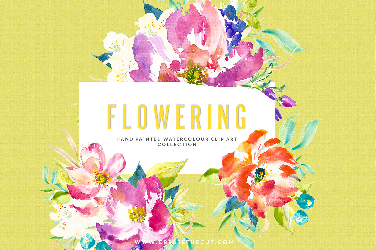 The Design Kit - Flowering, an Illustration by Create The Cut