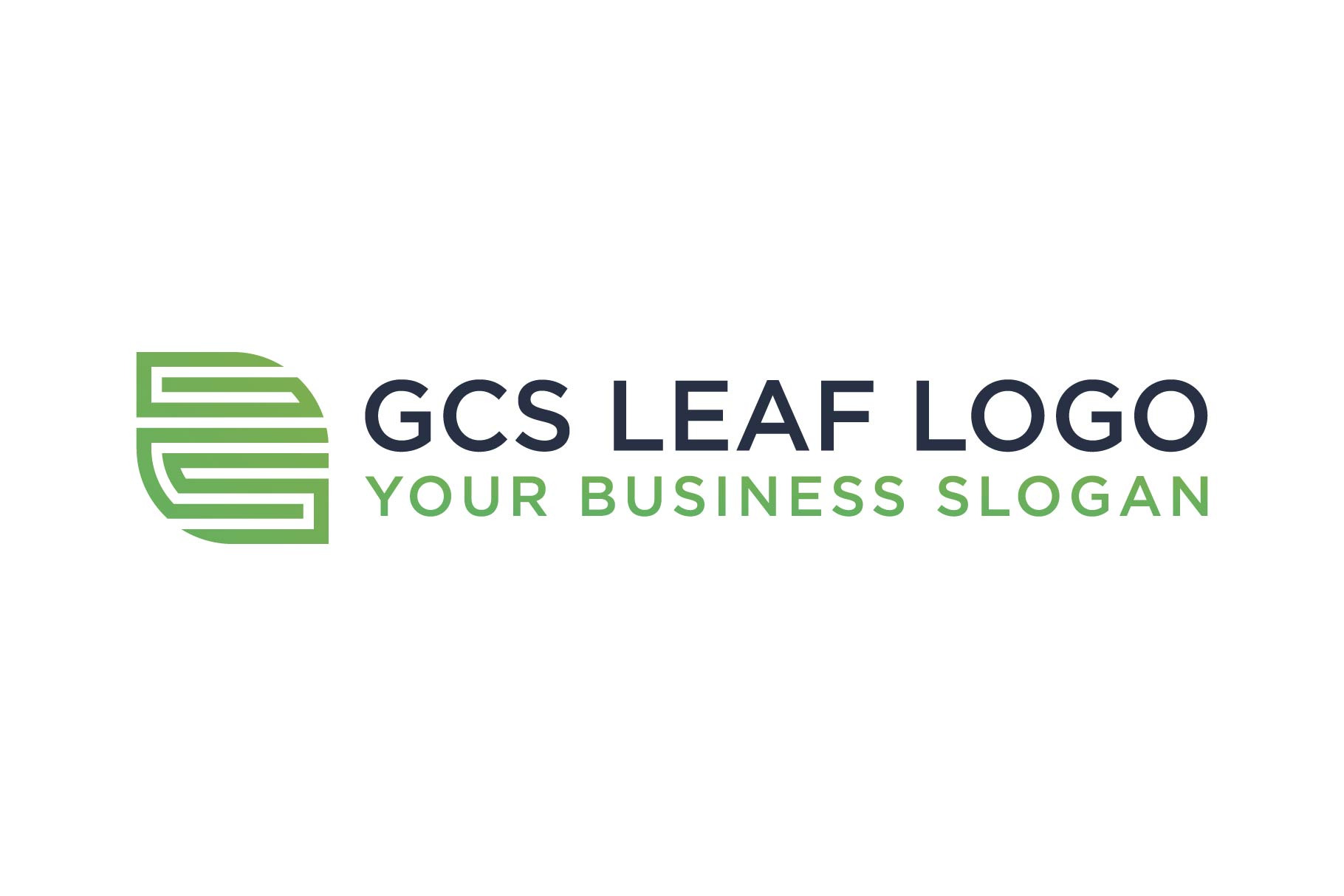 GCS Leaf Logo Design, a Branding & Logo Template by FransiskaDesign