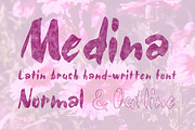 Medina Brush Font, a Script Font by Elegrad Design Agency