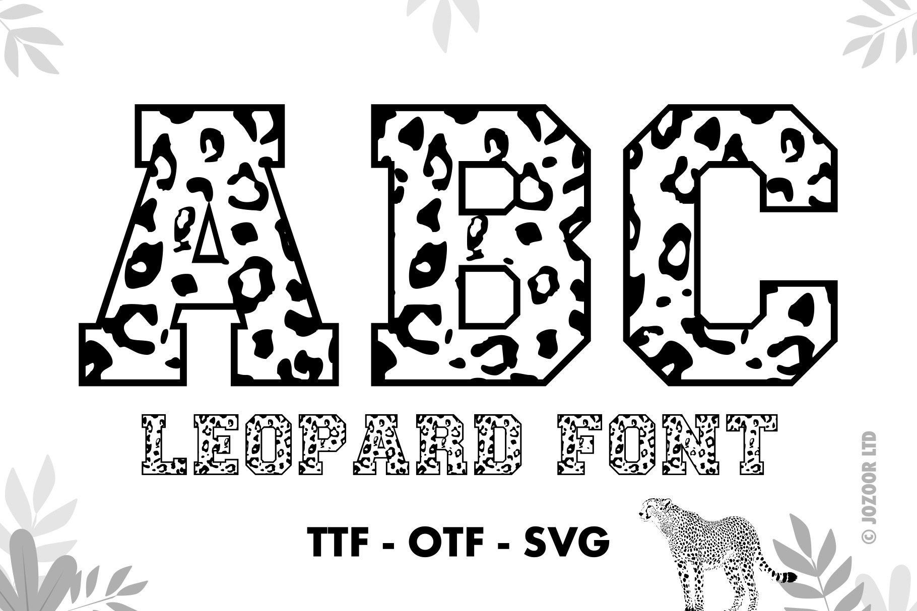 Leopard Font, a Font by Jozoor