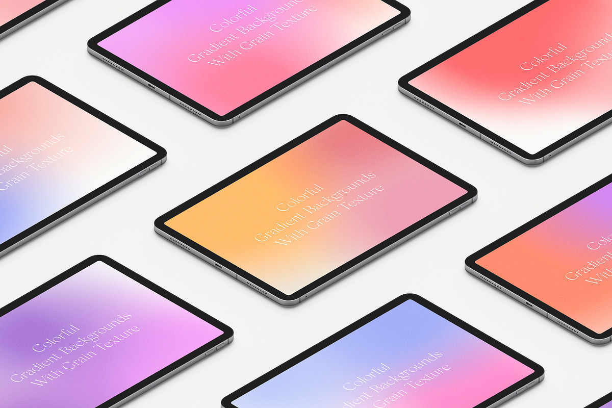 Colorful Grainy Gradient Textures PS, an Object Graphic by Feel This