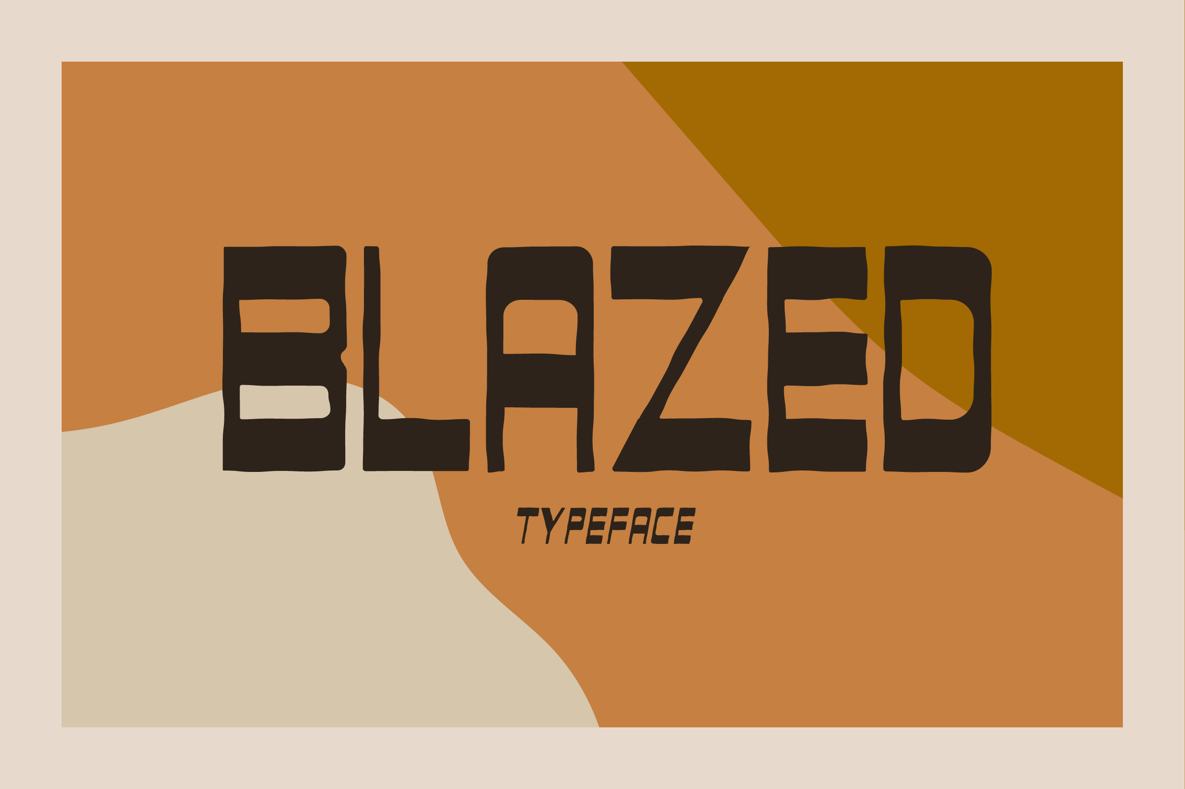 Blazed Typeface, a Font by wolf.bomb