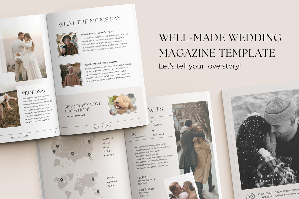Wedding Day Magazine Template, a Magazine Template by ShopRShop