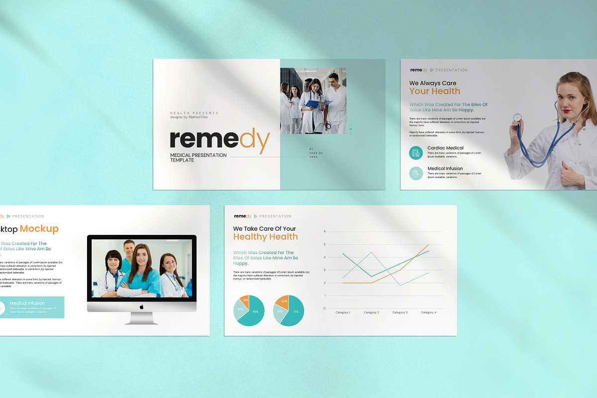 Remedy Medical Presentation Template, a Presentation Template by ...