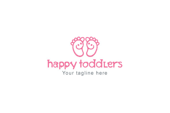 Happy Toddlers - Cute Adorable Baby, a Branding & Logo Template by VecRas
