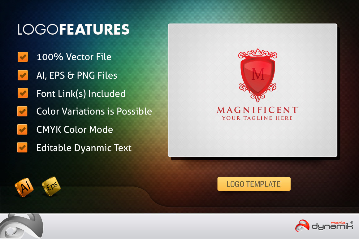 Magnificent - Logo Template, a Branding & Logo Template by DynamikMedia