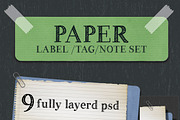Paper Lable/Tag/Note set | Graphic Objects ~ Creative Market