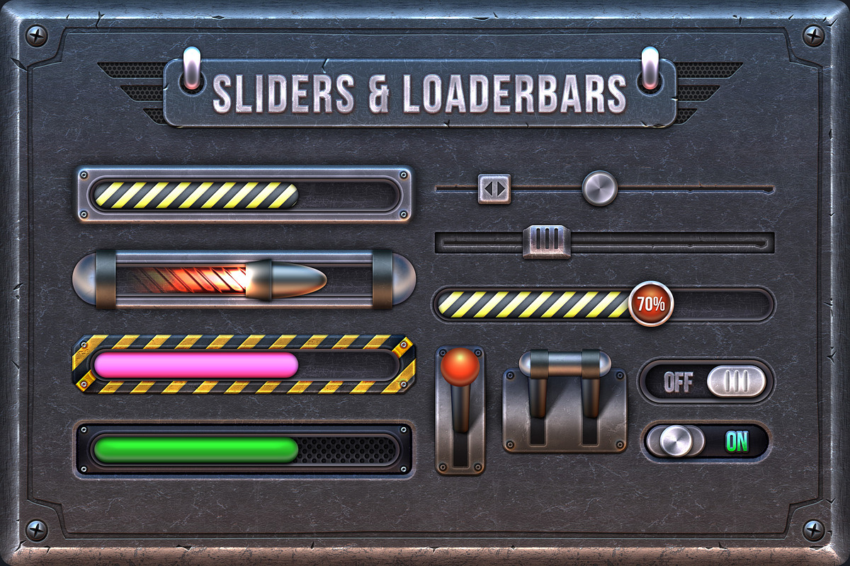 METALBAJA - Military Game GUI Kit, a Templates & Theme by Weirdsgn Store